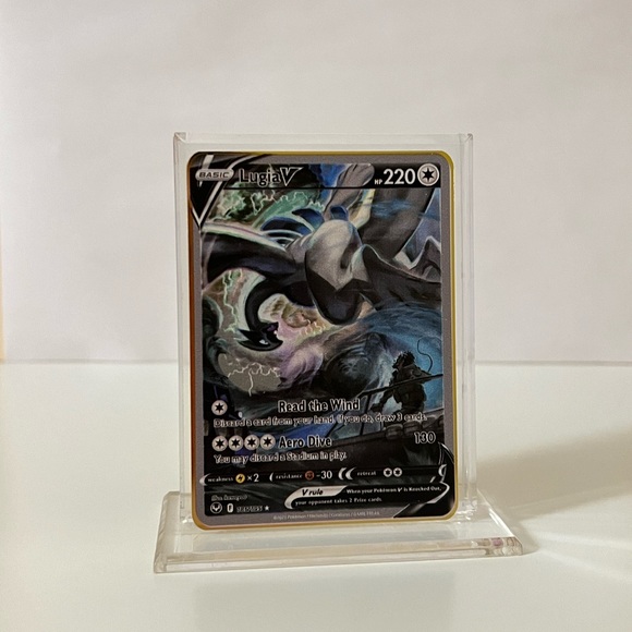 Pokemon | Other | Pokemon Lugia V 86195 Metal Gold Card ...